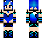 Blue Rave Wolf Girl | Minecraft Skin