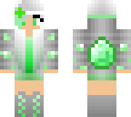 green diamond girl | Minecraft Skin