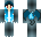 Mega Charizard X Onesie | Minecraft Skin