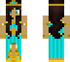 Cleopatra with blue dress | Minecraft Skin
