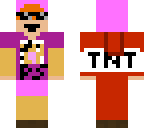 ExplodingTNT Pink Sheep Purple Shep Fan | Minecraft Skin