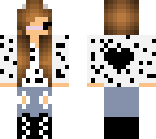 Cute Chibi Oreo Girl | Minecraft Skin