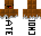 Plain Unwrappable Derpy milk chocolate bar man | Minecraft Skin