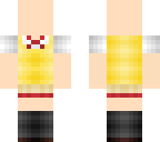 Yandere simulator yellow sweater vest uniform base | Minecraft Skin