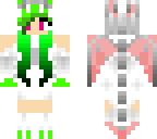 Pink and Green skin dragon | Minecraft Skin