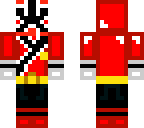 Red Samurai Ranger | Minecraft Skin