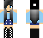 Cute Blue Girl | Minecraft Skin