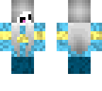 Temmie From UnderTale As A Human Girl | Minecraft Skin