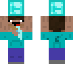 steve holding Diamond block | Minecraft Skin