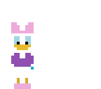 daisy duck pixel art | Minecraft Skin