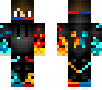 fire and water | Minecraft Skin