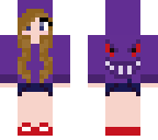 Revised Gengar hood | Minecraft Skin