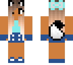 Blue Wolf Girl | Minecraft Skin