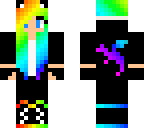 3d rainbow cat | Minecraft Skin