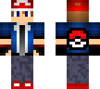 pokeball back | Minecraft Skin