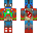 red's mega lucario | Minecraft Skin