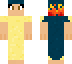 Typhlosion cosplayer | Minecraft Skin