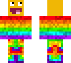Rainbow MLG LOL face | Minecraft Skin