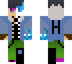 Half Human and Half Sans Vylad | Minecraft Skin