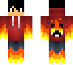Steve Fire | Minecraft Skin