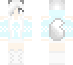 Pastel Arctic Fox Girl | Minecraft Skin