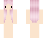 Pastel Pink hair template | Minecraft Skin