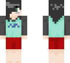 Tomoko Kuroki alternate outfit | Minecraft Skin