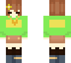 Outertale Frisk with Undertale Chara's Sweater | Minecraft Skin