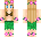 Pink Hula Girl | Minecraft Skin