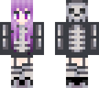 Purple Skeleton | Minecraft Skin