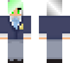 Travis PDH with Green Hair | Minecraft Skin