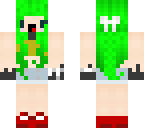 Neon Beach Blurry Face | Minecraft Skin