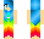 minecraft diaries Katelyn in a rainbow dress | Minecraft Skin