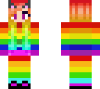 Rainbow Cat | Minecraft Skin