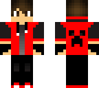 Red Creeper Boy | Minecraft Skin
