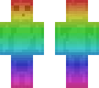 3D Rainbow Slime Skin | Minecraft Skin