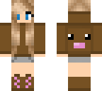 diglett girl | Minecraft Skin