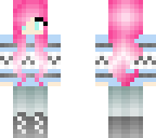 A Girl wearing a sweater and Ear Muffs | Minecraft Skin