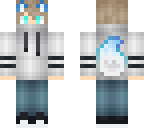 Blue Wolf Boy | Minecraft Skin