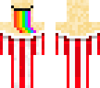 Derp Rainbow Barfing Popcorn | Minecraft Skin