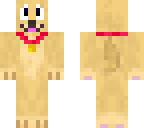 Golden Retriver - Red Collar - Fixed | Minecraft Skin