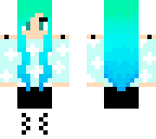 Ombre snowflake girl | Minecraft Skin