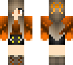 Fire Element Girl | Minecraft Skin