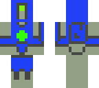 tau fire warrior blue v2 | Minecraft Skin