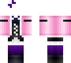 Black laced dress winter outfit base | Minecraft Skin