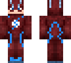 The Flash blue lightning bolts | Minecraft Skin