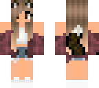Cute werewolf girl | Minecraft Skin