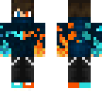 Fire and Ice boy | Minecraft Skin