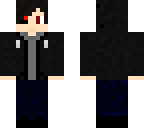 Red and black fringe | Minecraft Skin