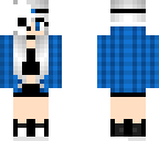 skeleton mask sans girl | Minecraft Skin